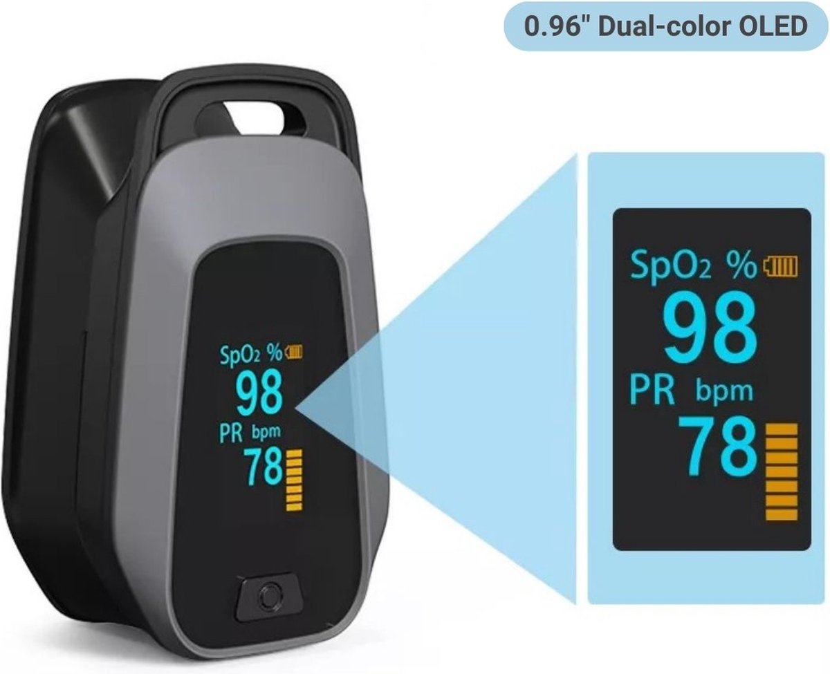 yonker 84a1 - saturatiemeter - zuurstofmeter vinger - hartslagmeter ...