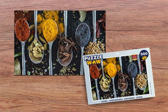 Puzzel Lepel - Specerijen - Kruiden - Eten - Tafel - Legpuzzel - Puzzel ...