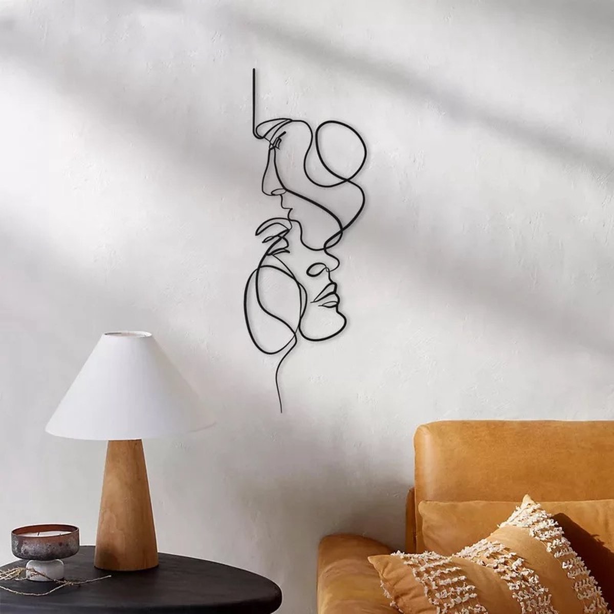 Metalen muur decoratie industrieel - 50 cm - Wanddecoratie woonkamer ...