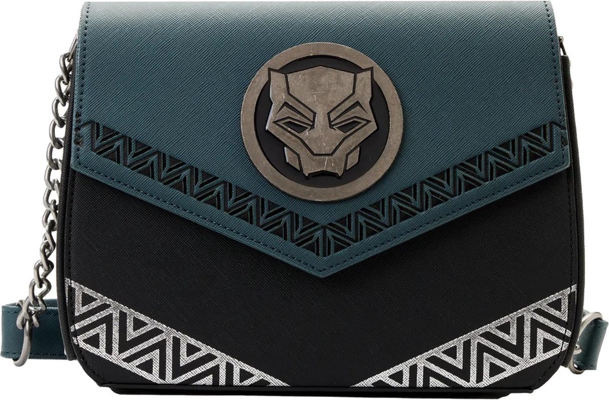 Disney Loungefly Marvel Crossbody Bag Black Panther Wakanda Forever ...