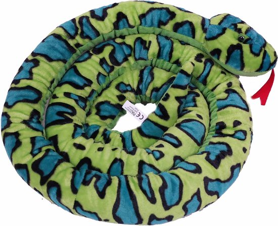 Pia Soft Toys Knuffeldier Boomslang - zachte pluche stof - groen ...
