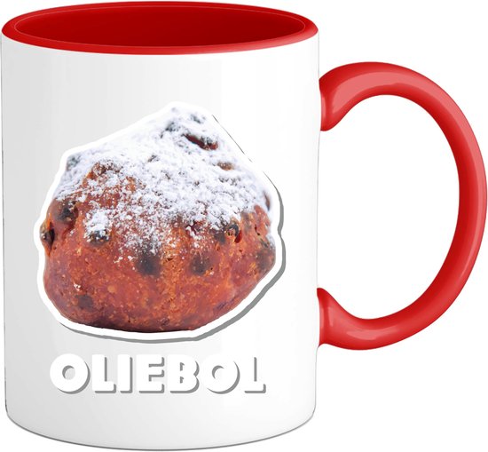 Oliebol - Mok - Rood | bol