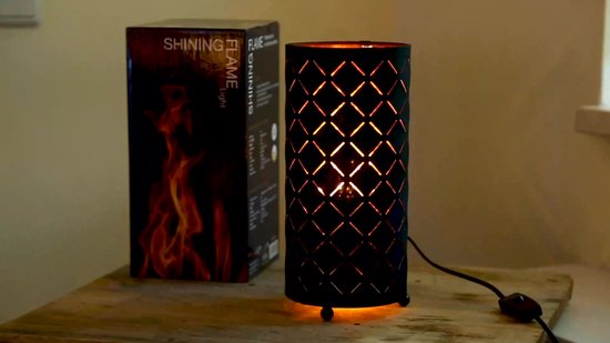SHINING FLAME Tafellamp met duo functie -vlameffect of lamp | bol