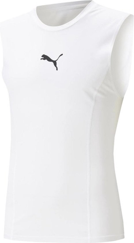 Puma Compression SL Shirt Heren - thermoshirts - wit - Mannen | bol