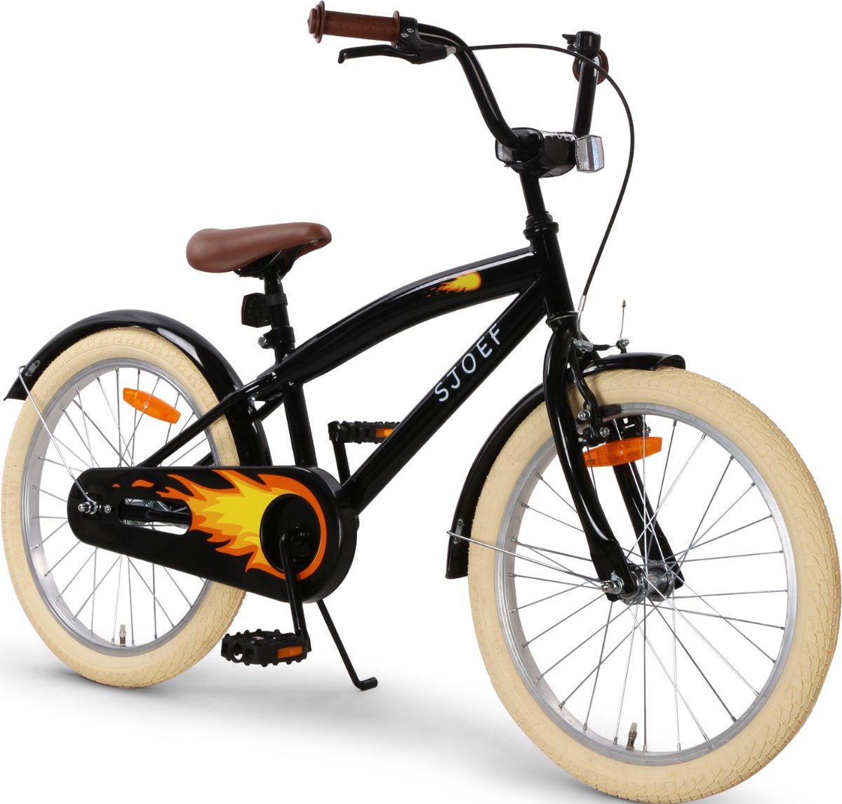 SJOEF Cruise Jongensfiets 20 inch - Zwart | bol
