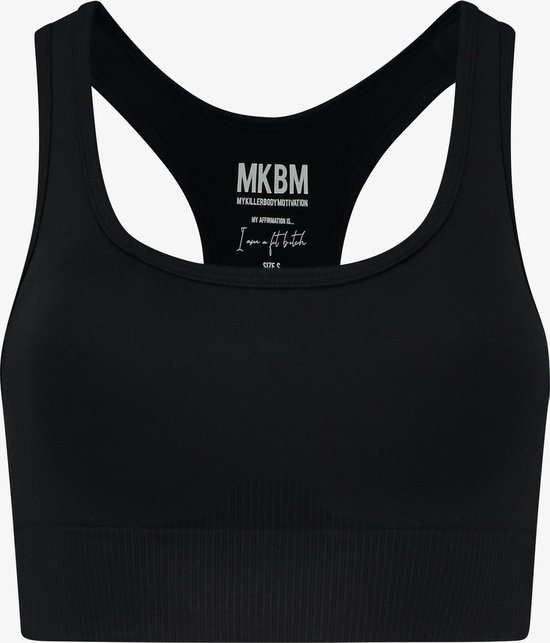 MKBM Seamless Sports Top Black - Maat: S | bol