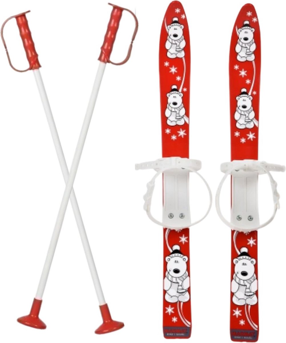 Plastic Kinderski’s 70 cm - Mini Ski Set kind - Kinderski 3-6 jr Rood ...