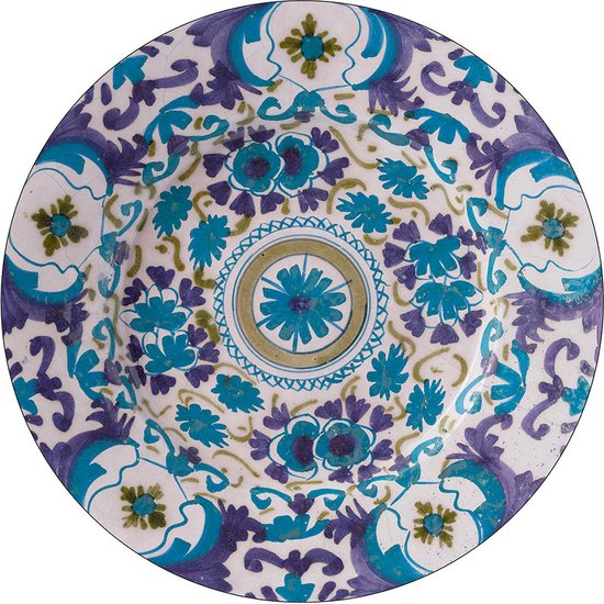 Multi blauw Behang cirkel 148 cm | bol