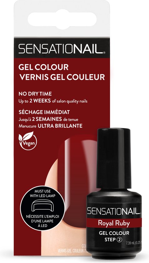 Sensationail Gel Color Nagellak - 71636 Royal Ruby | bol