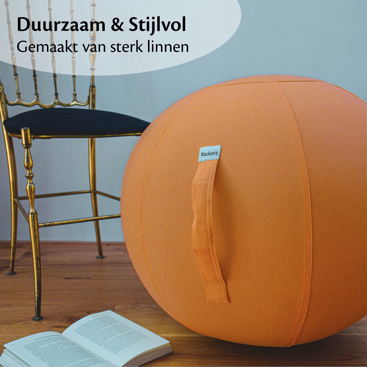 Backerz® Zitbal Kantoor en Thuis 65 CM - Luxe Yoga Bal - Zitballen met ...