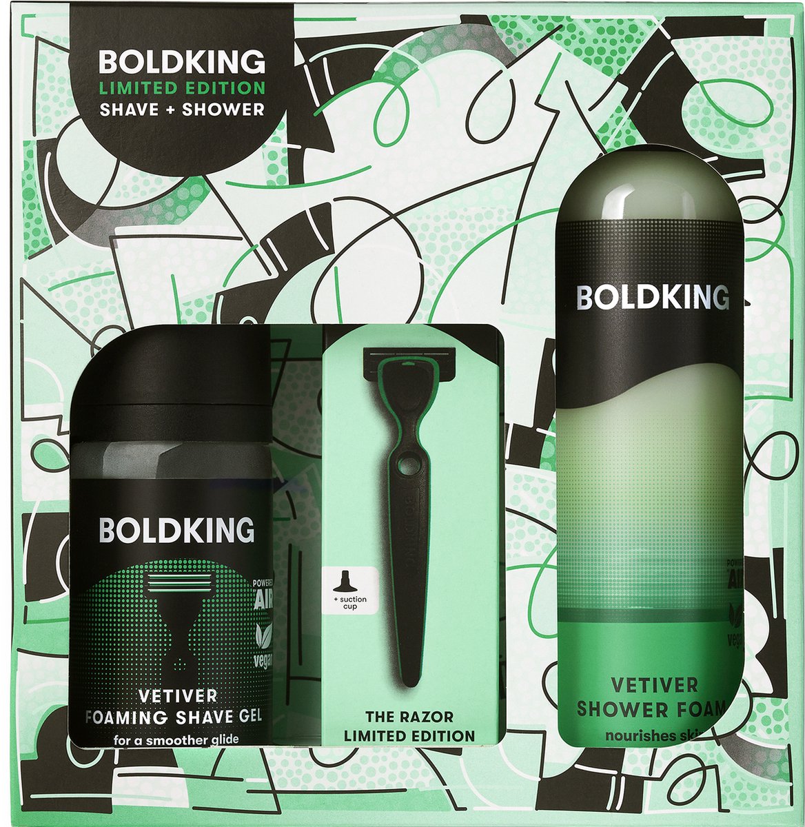 Boldking - Shave & Shower Giftset - Vetiver - Limited Edition | bol.com