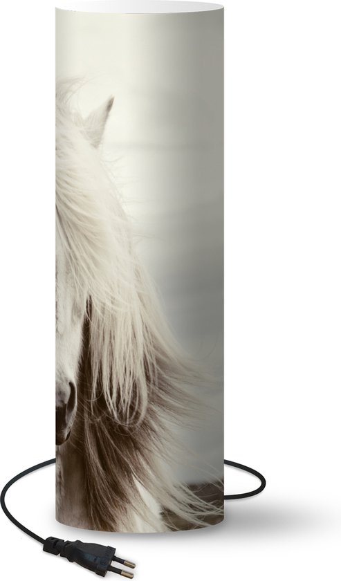 Lamp - Nachtlampje - Tafellamp slaapkamer - Paard - Strand - Manen - 50 ...