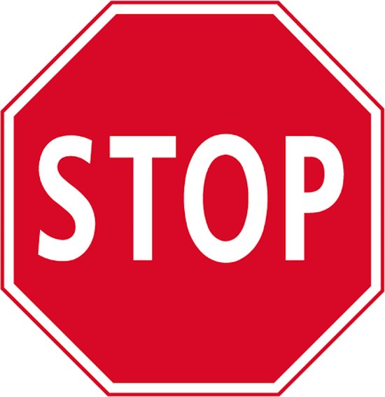 Stop pictogram sticker | bol.com