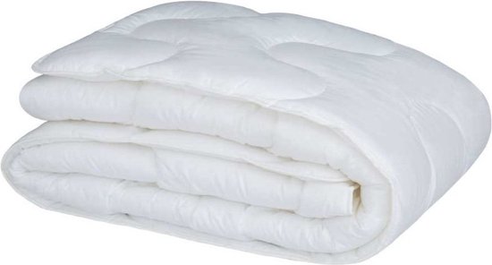 Deken 140x200cm voor 1 Persoon Bed Wit / Witte Dekbedtextiel ...