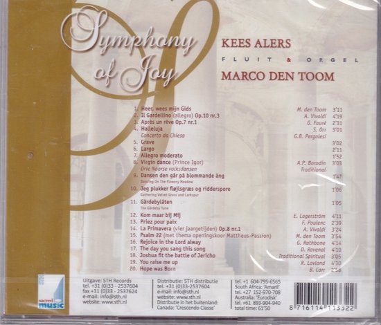 Symphony of Joy - Kees Alers, Marco den Toom, Kees Alers, Marco den ...