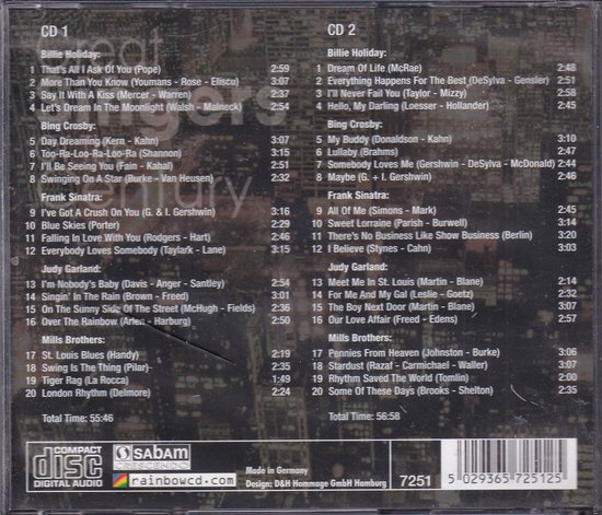 Great Singers of the century - Frank Sinatra, Bing Crosby, Billie ...