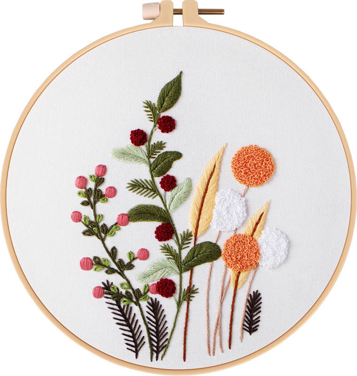 Borduurpakket voor Beginners - Borduren - DIY Borduurring - Borduurwerk Kit - Bloemen... | bol.com