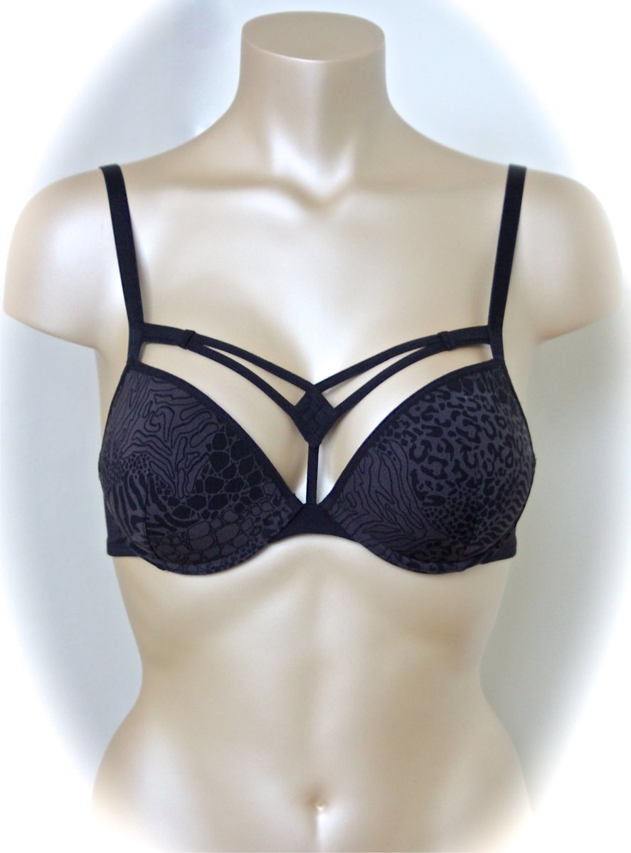 Marlies Dekkers - Wild Life - push up bh zwart - 75A | bol.com