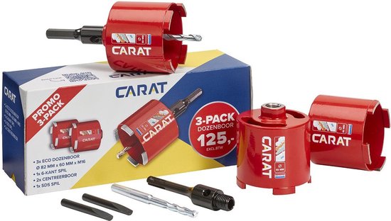 CARAT DUSTEC DOZENBOOR | 3-PACK| Ø82X60XM16 | ECO - HTS082604A22 | bol