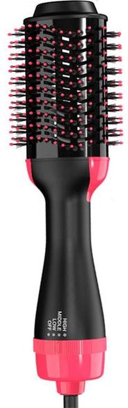 2 In 1 Föhnborstel En Volumizer Stijltang Hot Air Brush Haar Krultang ...