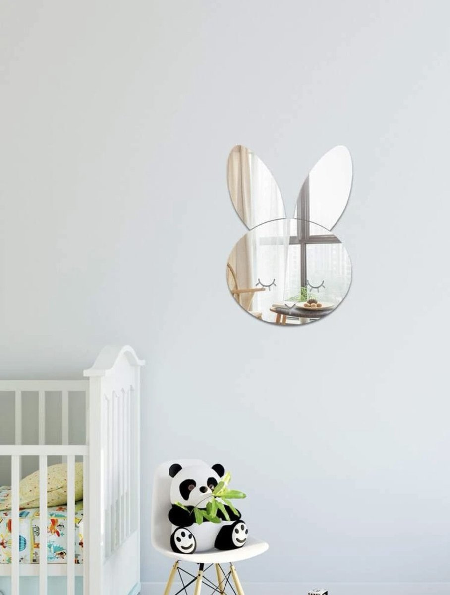 Kinderkamer spiegel - Konijn - konijnspiegeltje - spiegeltje ...