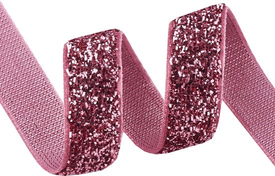 Fluweel lint 10mm (1cm) | Fluweel Band | Velvet Lint | Glitter Roze ...