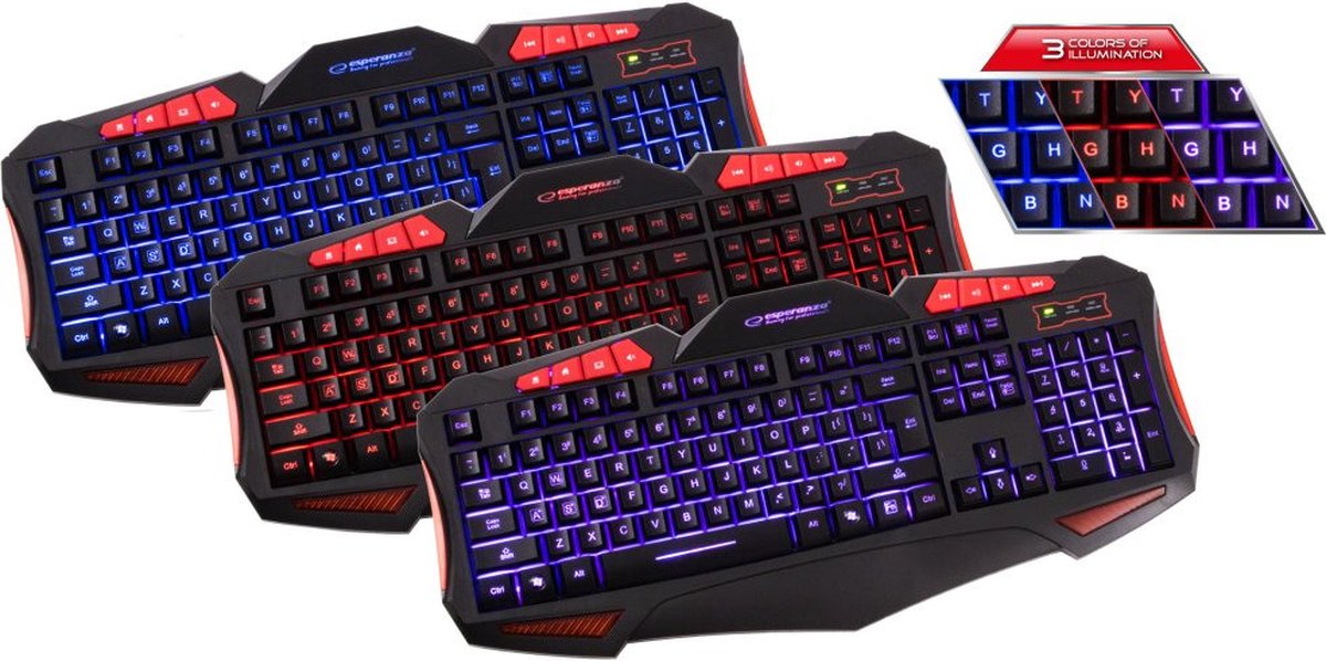 Game Toetsenbord Set met Muis - Gaming Toetsenbord (Verlichting ...