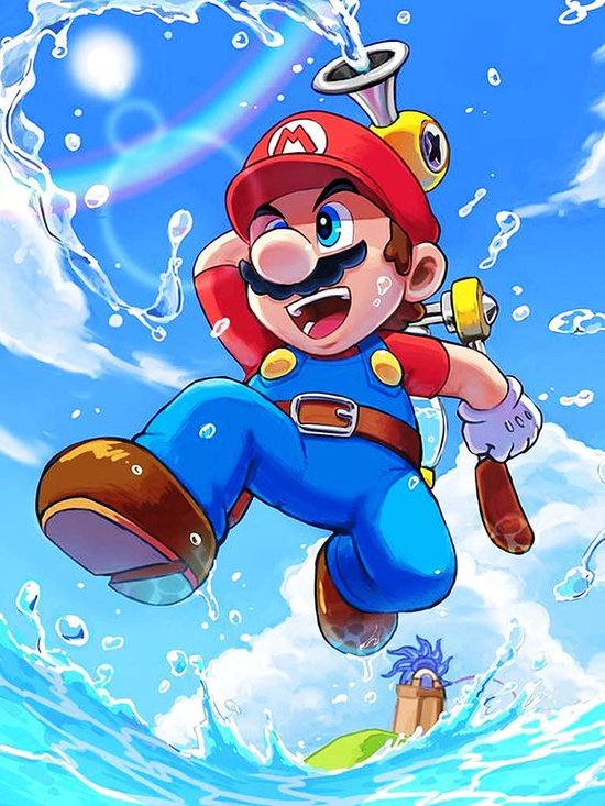 DIAMOND PAINTING Mario (30 X 40 CM) | bol.com