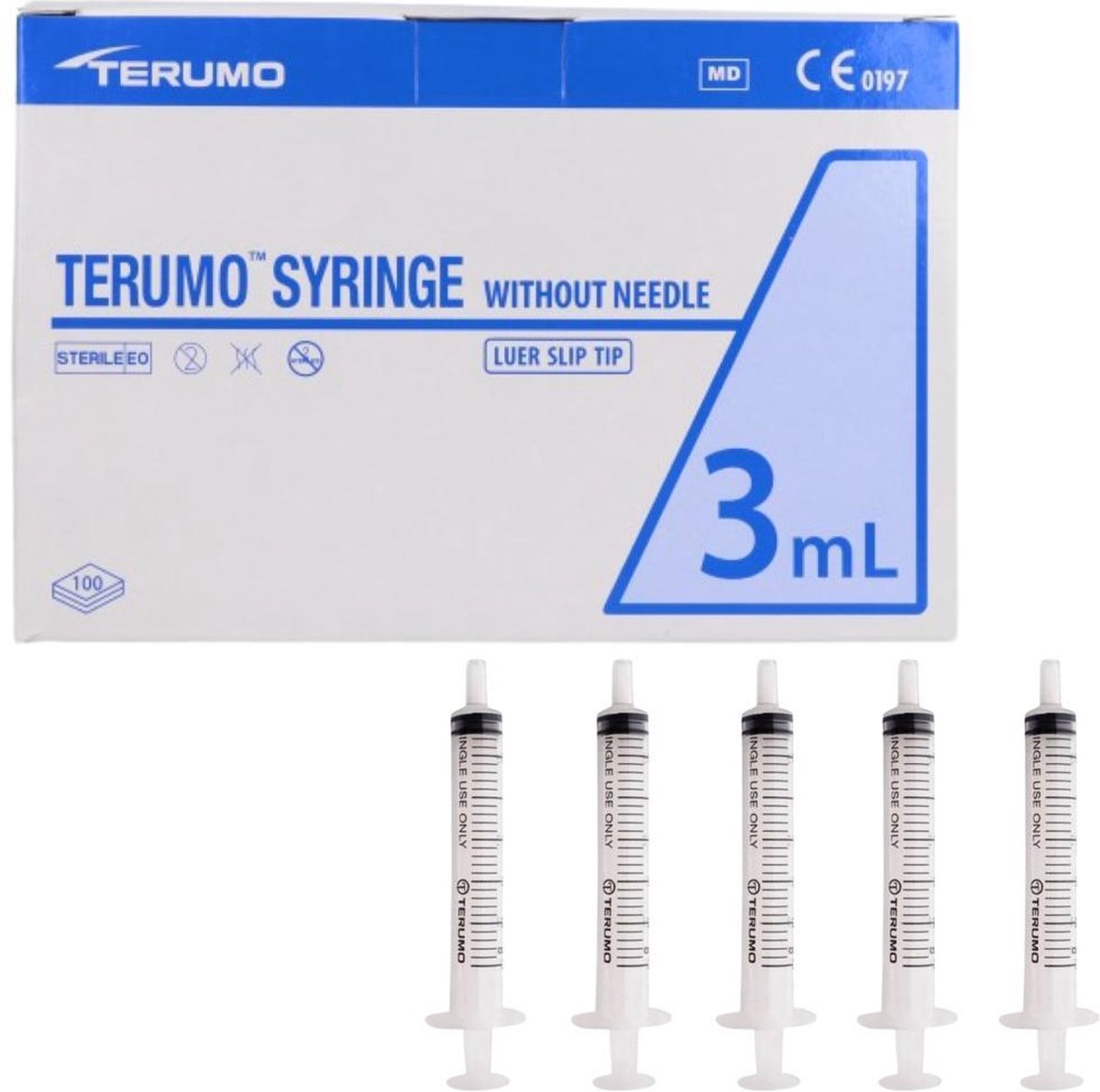 Terumo - Spuit Zonder Naald - Doseerspuit - Maat aanduiding - Spuiten ...