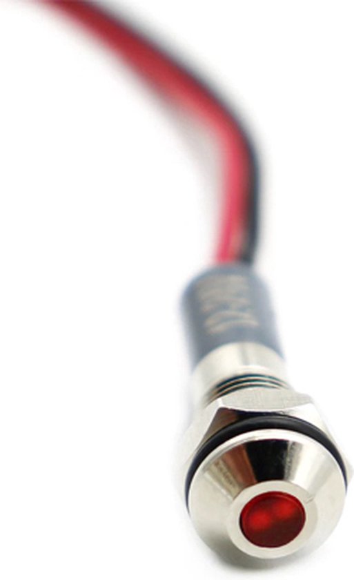 Earu® LED Signaal Lamp - LED Indicator - Waterdicht - 220V DC - 6MM ...