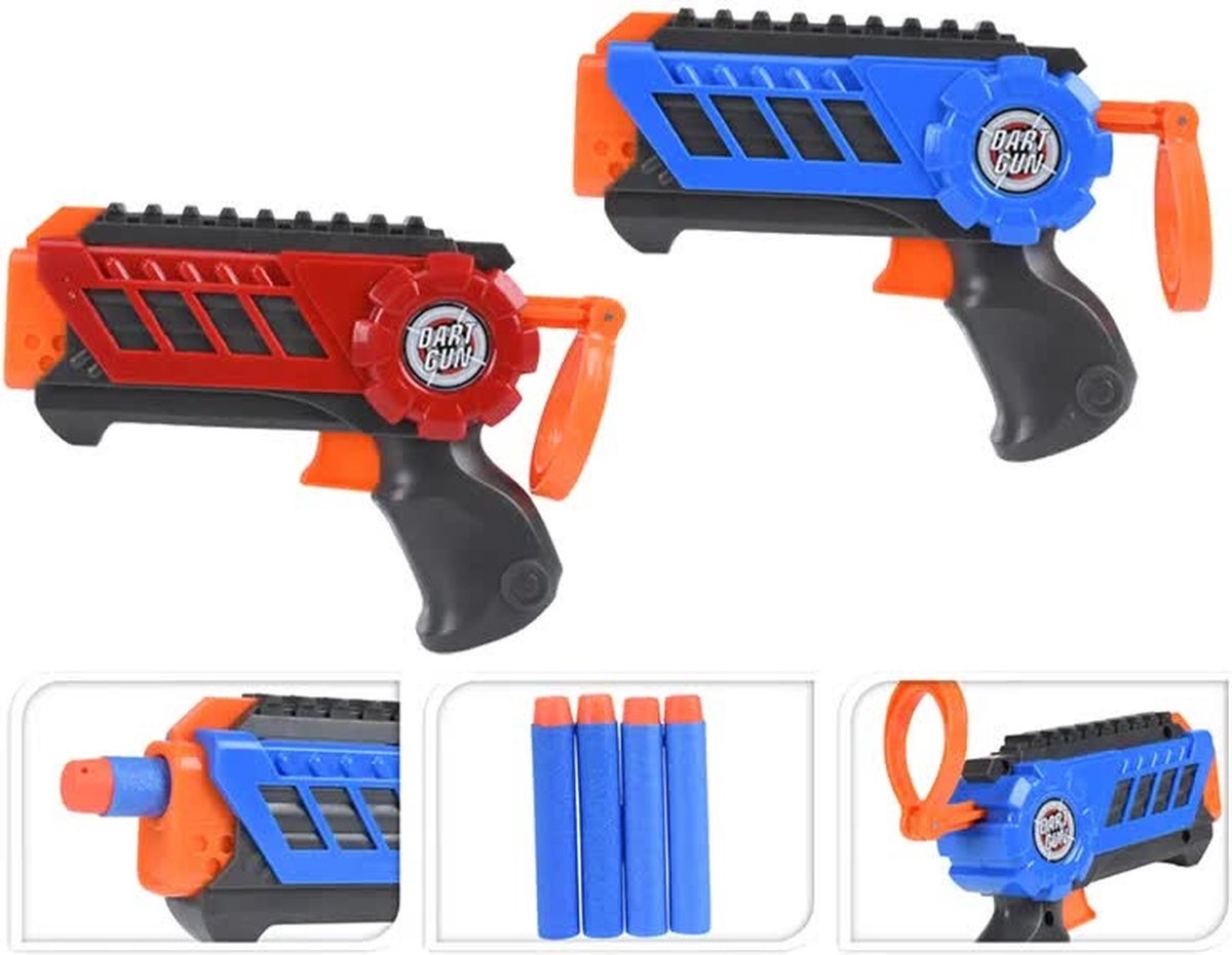 Dart Pistool Set Met 8 Darts 13cm | bol