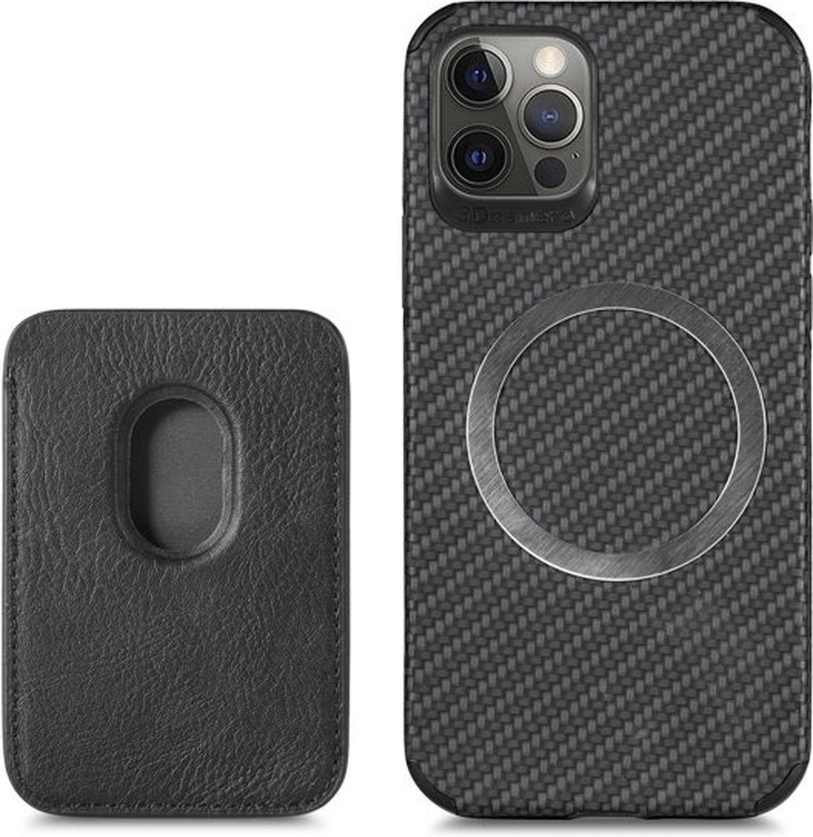 Coverzs telefoonhoesje geschikt voor Apple iPhone 12 / 12 Pro Magneet ...