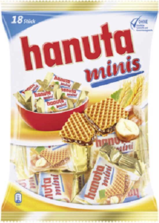 Hanuta mini's - 12 zakjes van 200 g | bol.com