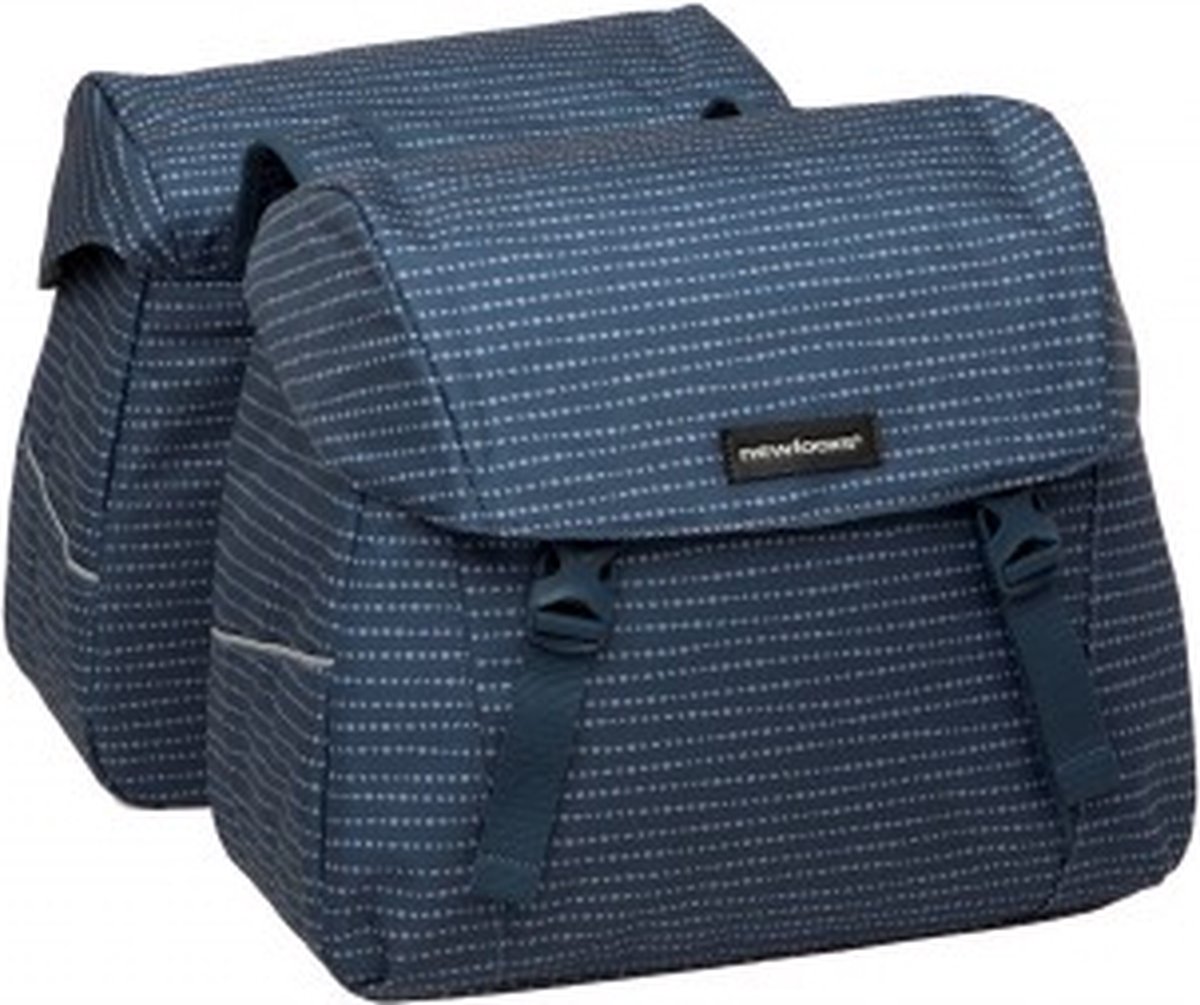 New Looxs Joli Double Nomi Dubbele Fietstas - 37 liter - Blauw | bol.com