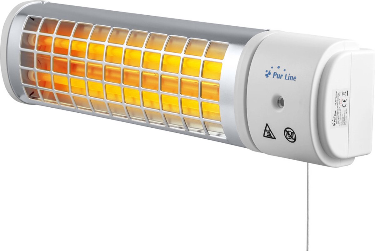PURLINE HEATY B1200 Halogeen verwarming 1200W, badverwarming | bol