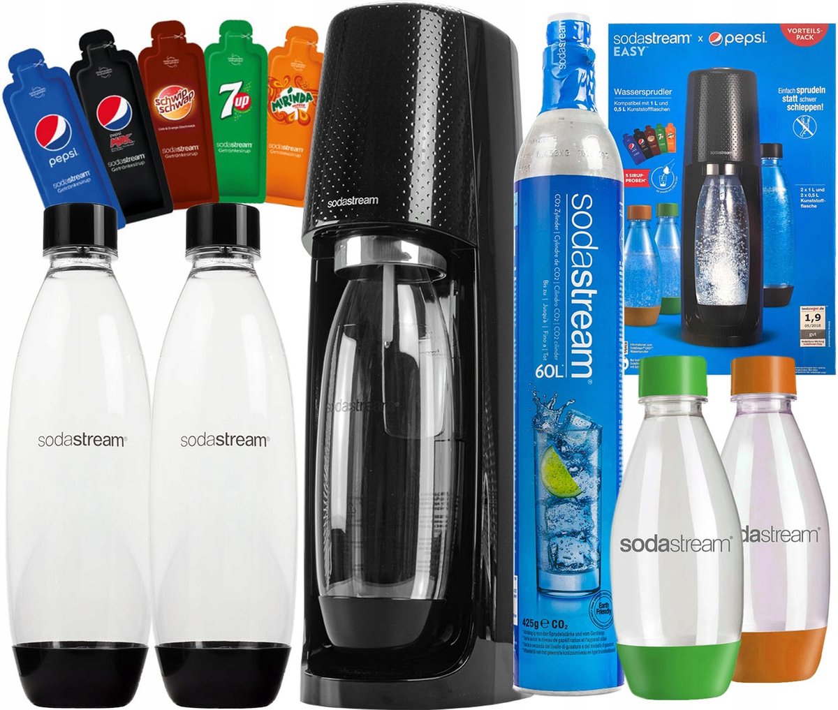 Sodastream Easy Value Pack Black - Sodastream Easy voordeelverpakking ...
