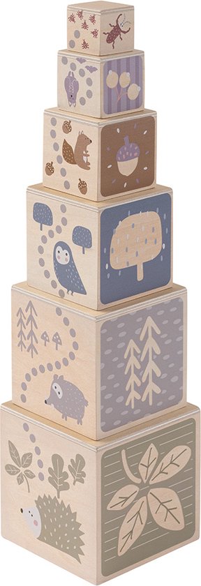 howa Houten Stapeltoren Speelgoed "little woods" vanaf 1 jaar, Motoriek Speelgoed... | bol