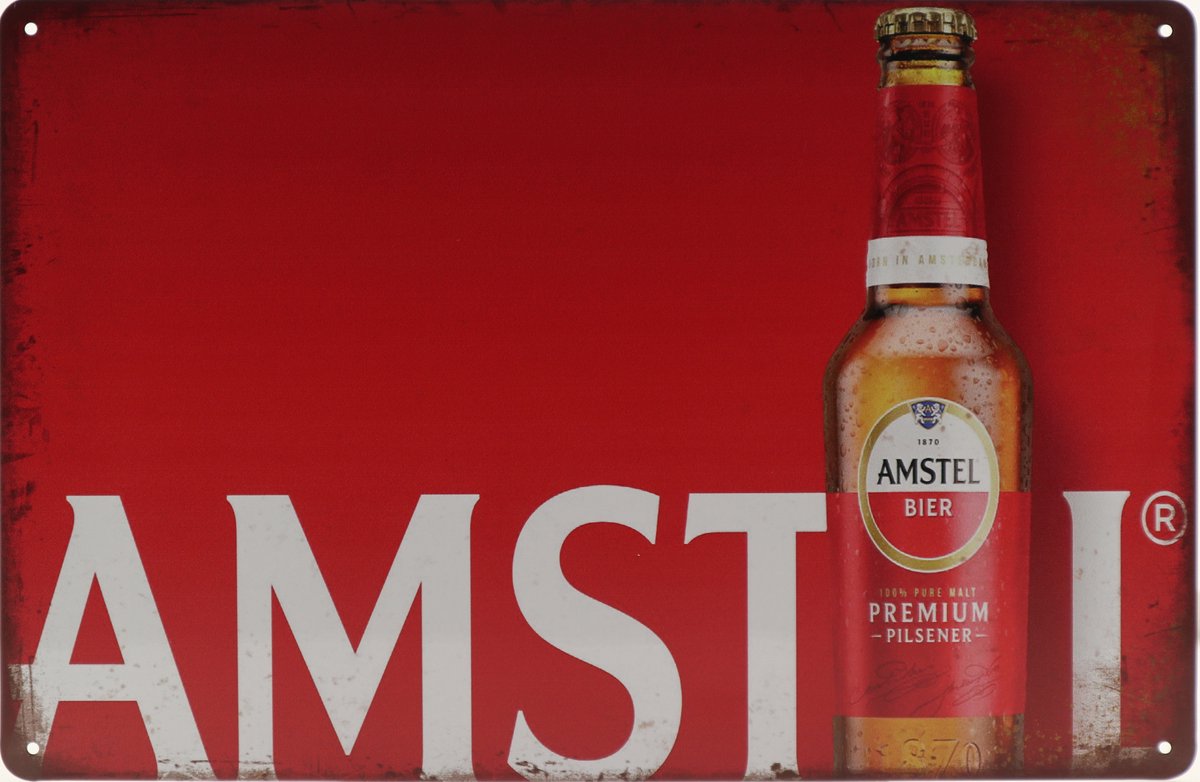 Wandbord – Bier Merk - Beer - Retro - Wanddecoratie – Reclame bord ...