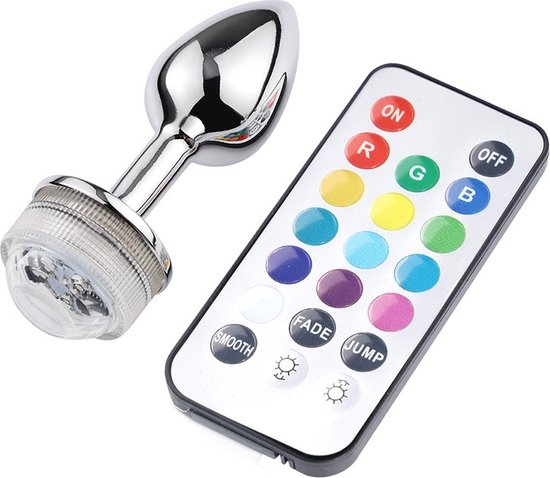 Eroticnoir - Luxe Disco Buttplug - Anaalplug van metaal - Anaal ...