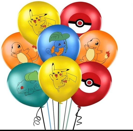 Pokémon Verjaardag Versiering - Pikachu Themafeest - Pokemon ballonnen ...