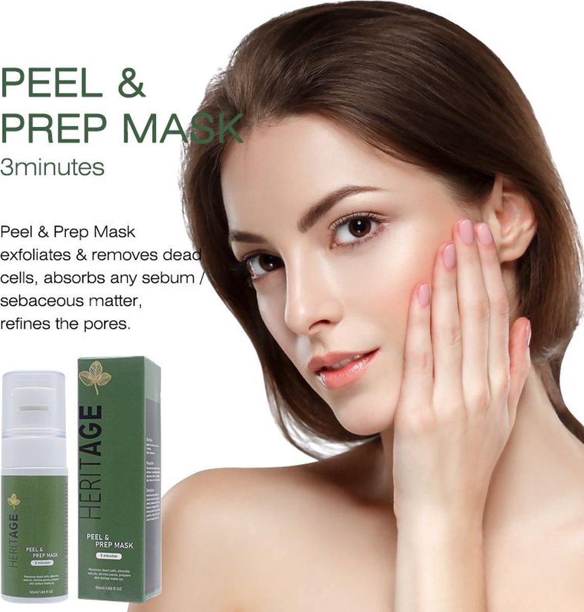 Peel & Prep gezichtmasker om dode cellen te verwijderen en poriën te ...