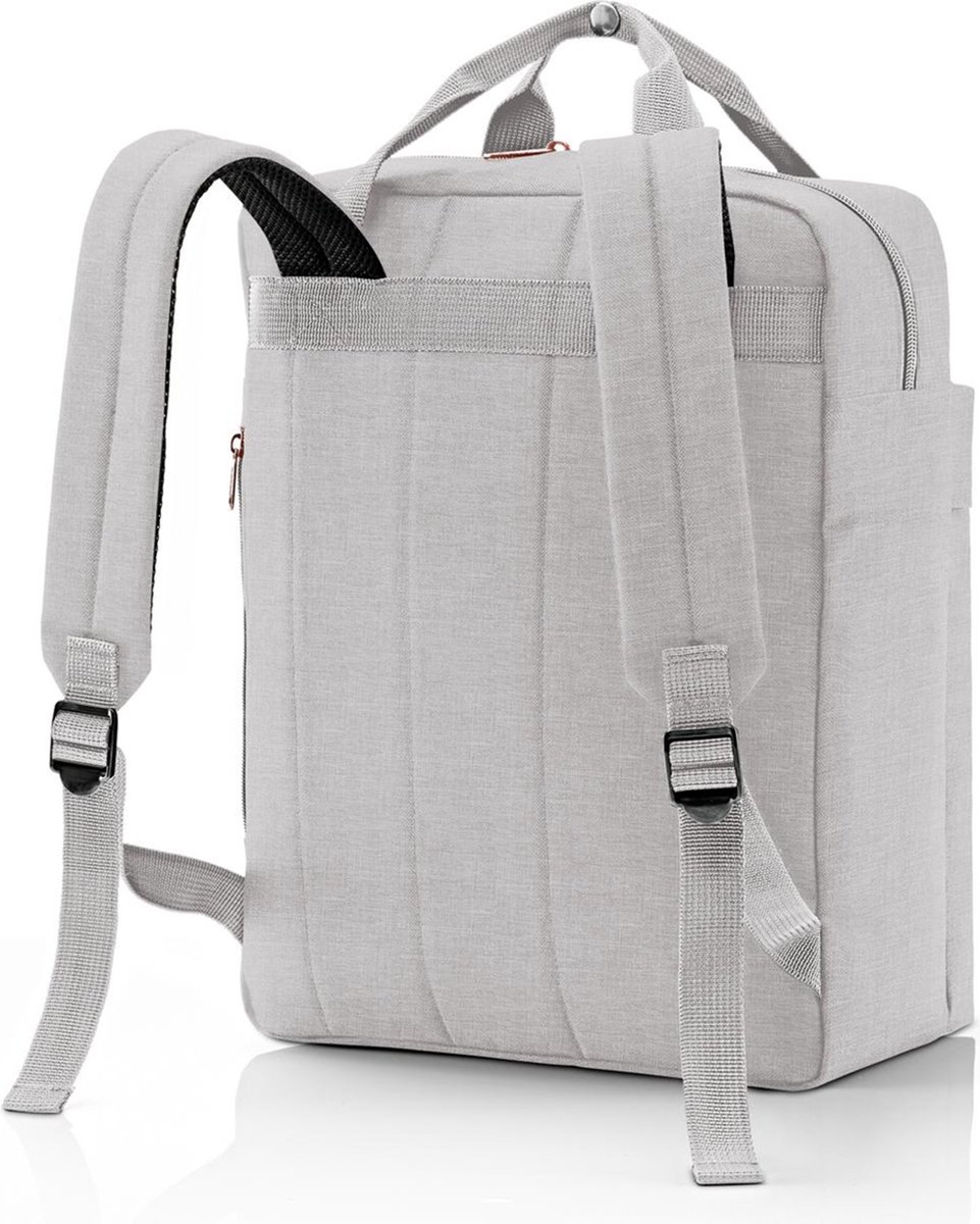 Reisenthel Allday Backpack M Rugzak - 15L - Twist Sky Rose Grijs | bol