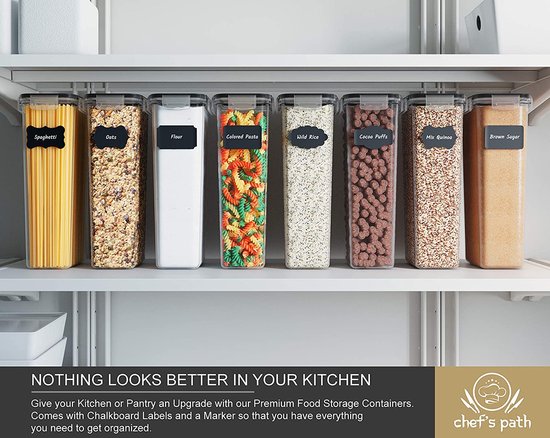 Voorraaddozen set – keukenopslag dozen – rijst suiker pasta opslag ...