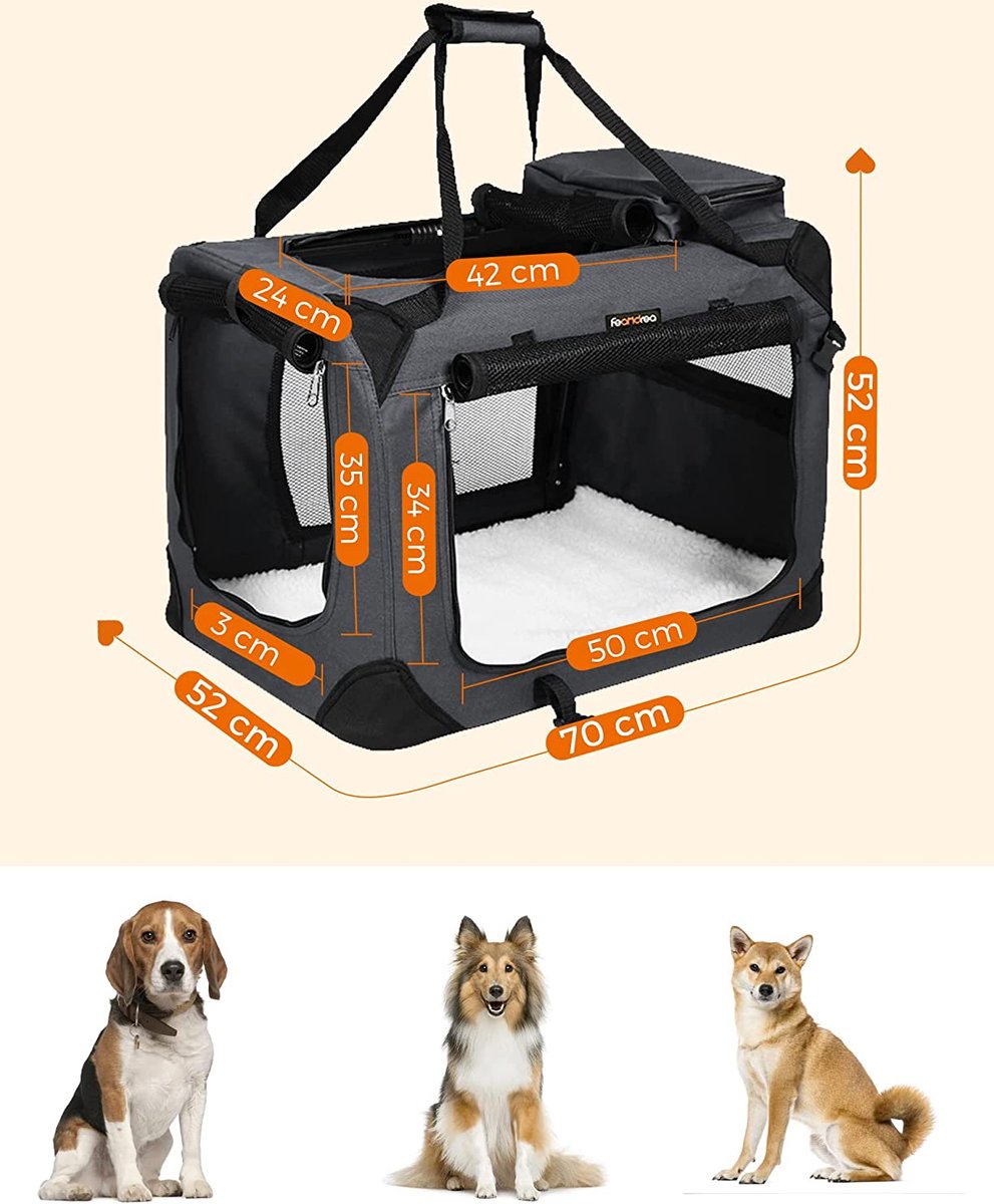 A.T. Shop hondenbox, transportbox voor auto, hondentransportbox, opvouwbare kattenbox... | bol