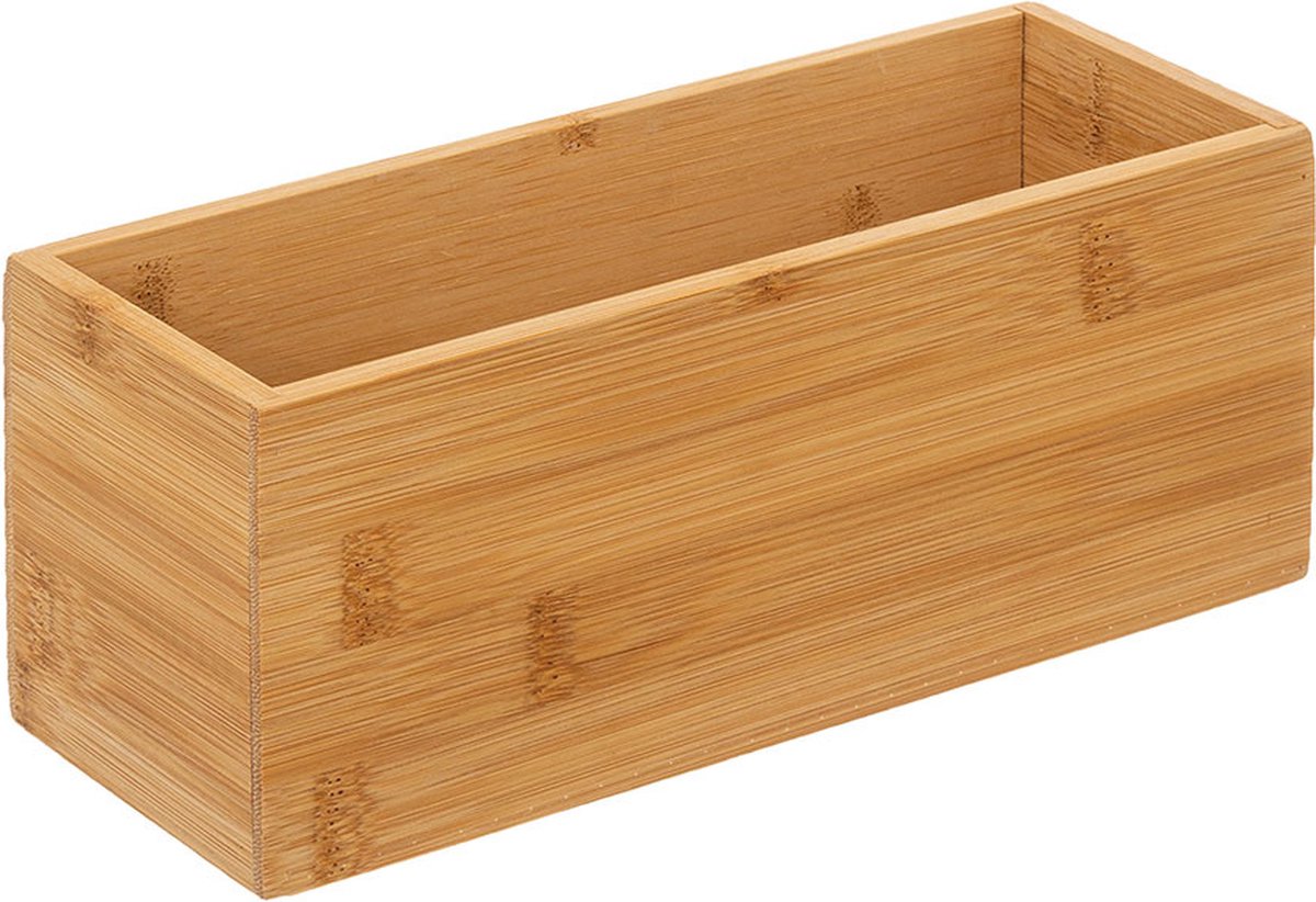 Five® Stapelbare bamboe opbergbakjes - Hout - Stapelbaar | bol.com