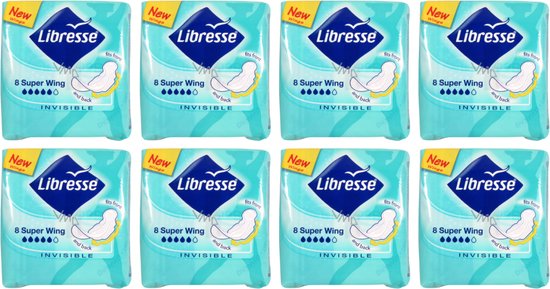 Libresse Invisible Super Maandverband Multi Pack - 10 x 8 Stuks | bol