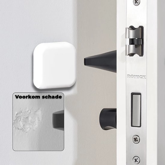 Ronick Deurstopper - Deurbuffer - Deurstopper Zelfklevend - Wit ...
