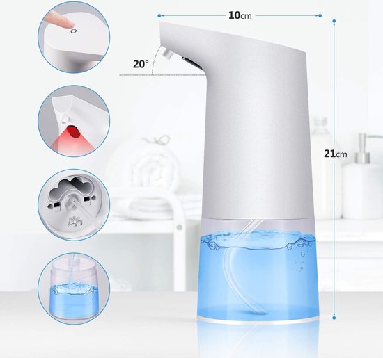 Automatische Zeepdispenser – Elektrische Zeepdispenser - No Touch Zeep ...