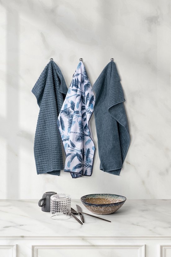 Tiseco Essentials Keukendoek - set van 3 stuks - Microvezel - 40x60cm ...
