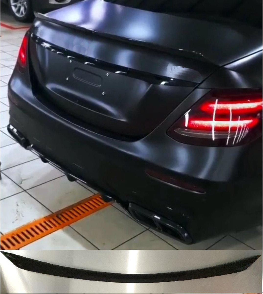 SPOILER COMPATIBEL MET MERCEDES W213 GLANZEND ZWART | bol.com